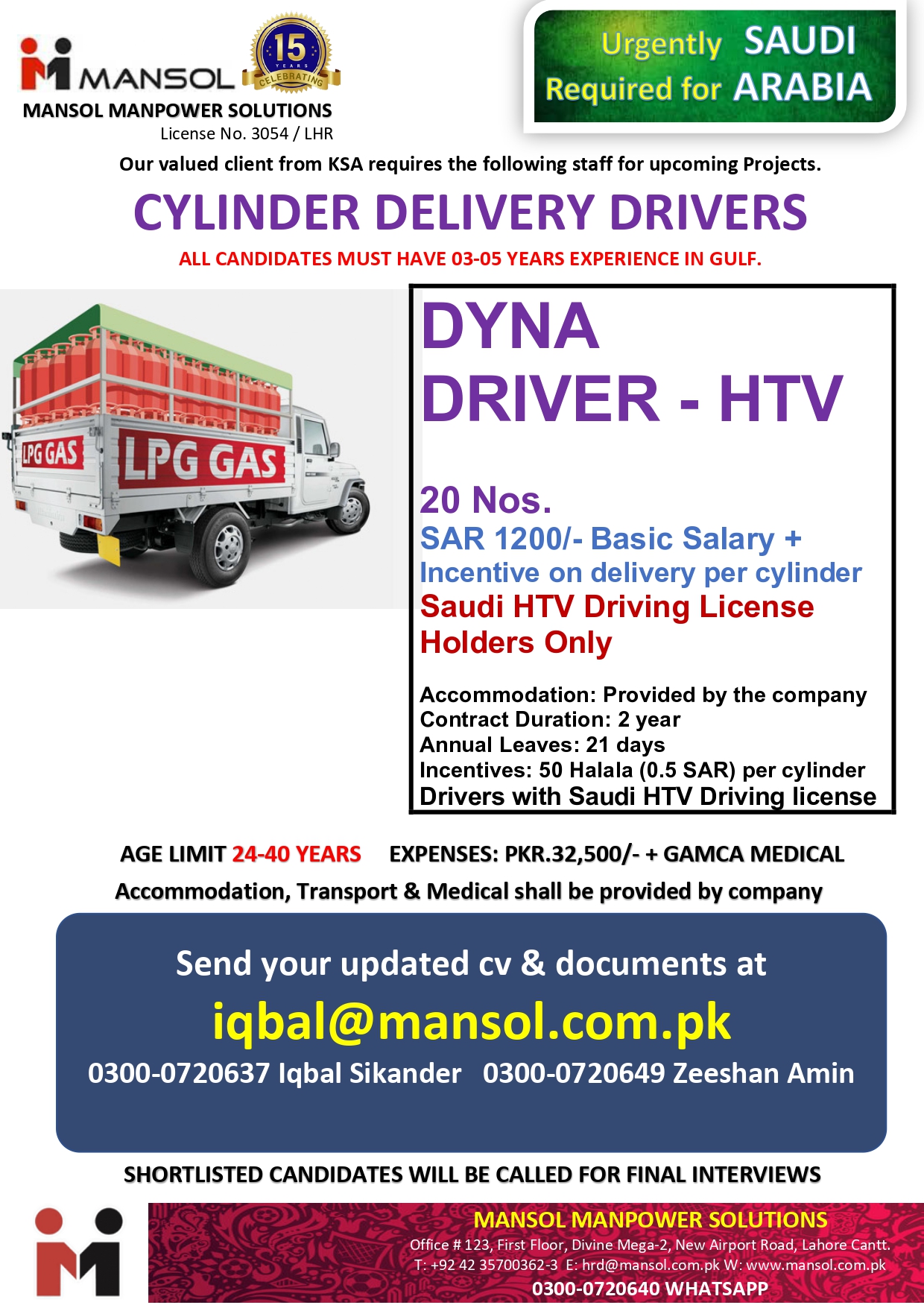 Latest Jobs | Mansol - All Manpower Solutions